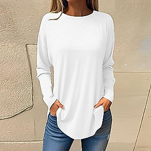 Womens Tops Dressy Casual Hoodies y2k Womens tops fall 2023 Womens pullover sweatshirts Teacher Tshirts Zipper Hoodies for Women Long Sleeve V Neck Shirts for Women（1-White,3X-Large）