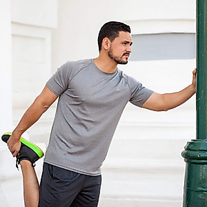 BALENNZ Workout Shirts for Men, Moisture Wicking Quick Dry Active Athletic Men's Gym Performance T Shirts Large