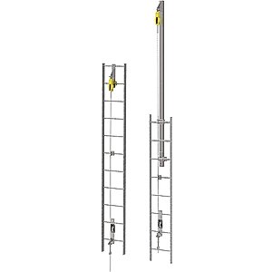 MSA 30901-00 Latchways Vertical Ladder Lifeline Kit - 20' (6m), For Hands-Free Operation, Use with the Latchways LadderLatch (Sold Separately), Fixed Ladder Fall Protection