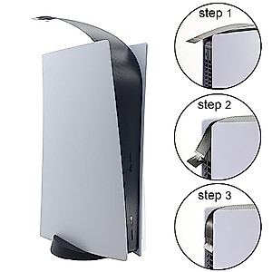 New Version Dust Cover Net for PS5 Console, PS5 Heatsink Barrier Pets Hair Anti-dust Cover Dustproof for Playstation 5 Optical Drive Version/Digital Version Game Console Accessories (Black)