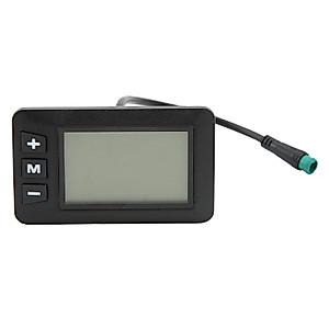 Cryfokt Electric Display, 36V Speedometer Odometer with Waterproof Interface and Lager Battery for 22.2mm Handlebar, for Men Women Kids Road Mountain Cycling, Easy to Use