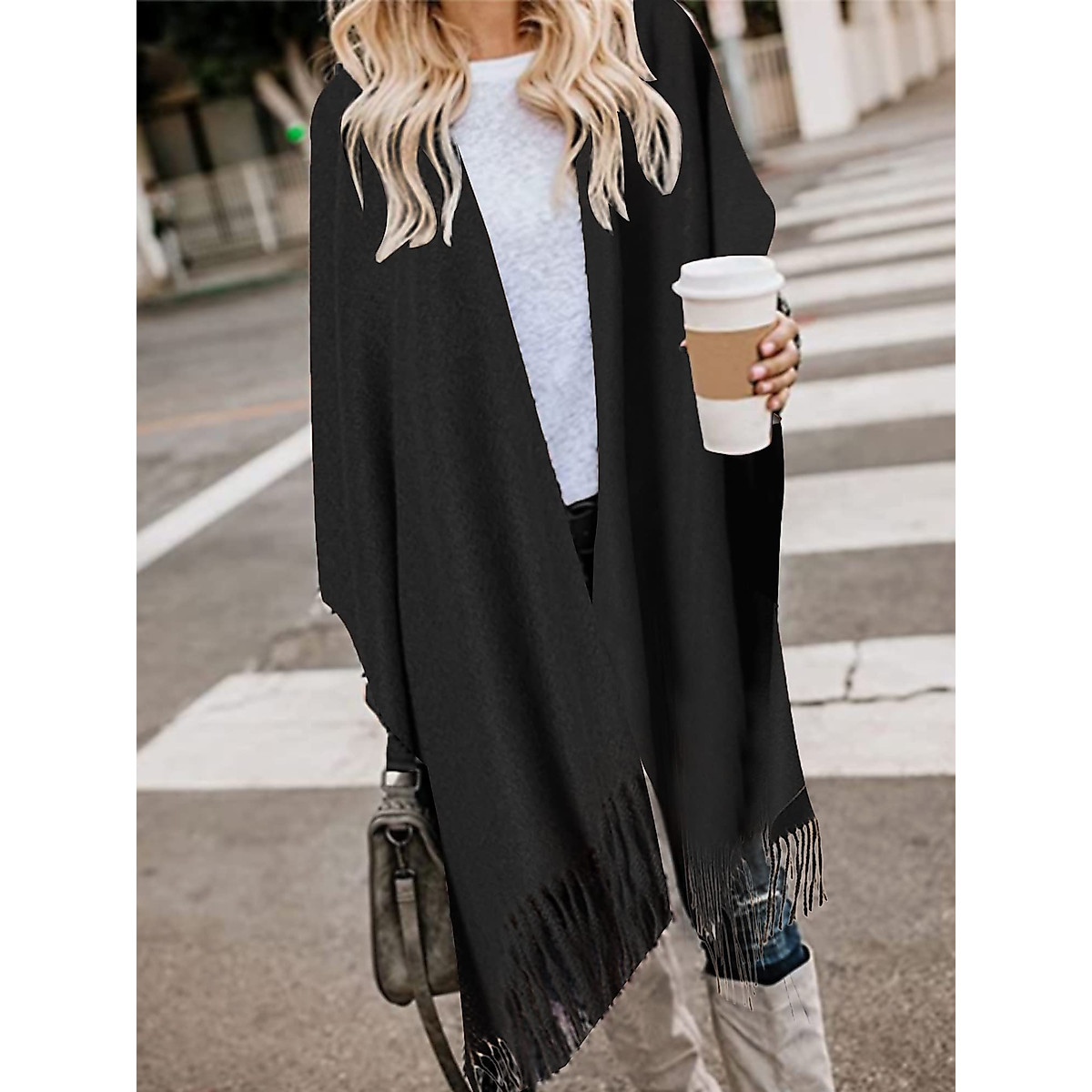 Breezy Lane Ponchos Shawl Wraps for Women Ruana Wrap Cape Cardigan Holiday Gifts for Women