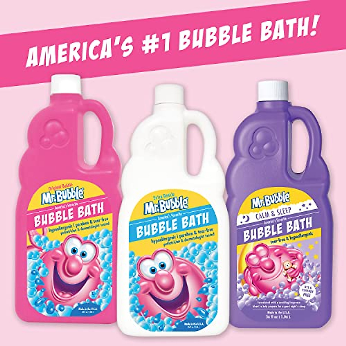 Mr. Bubble Calm & Sleep Bubble Bath (Pack of 2 Bottles, 36 fl oz Each)