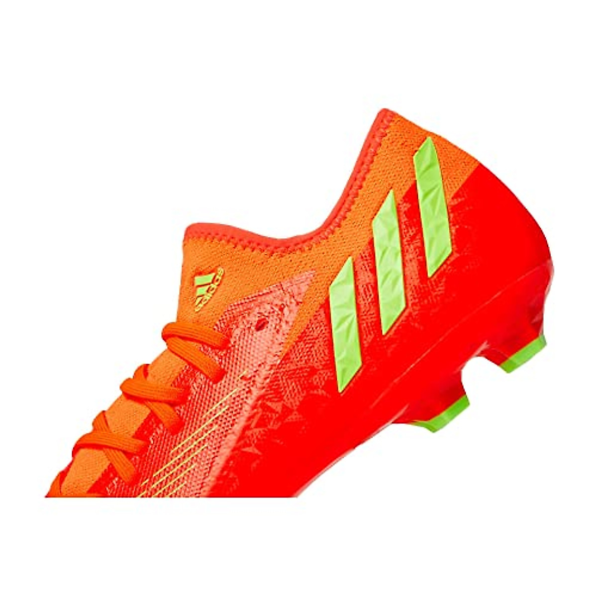 adidas Unisex Edge.3 Predator Firm Ground Soccer Shoe, Solar Red/Green/Black, 8.5 US Men