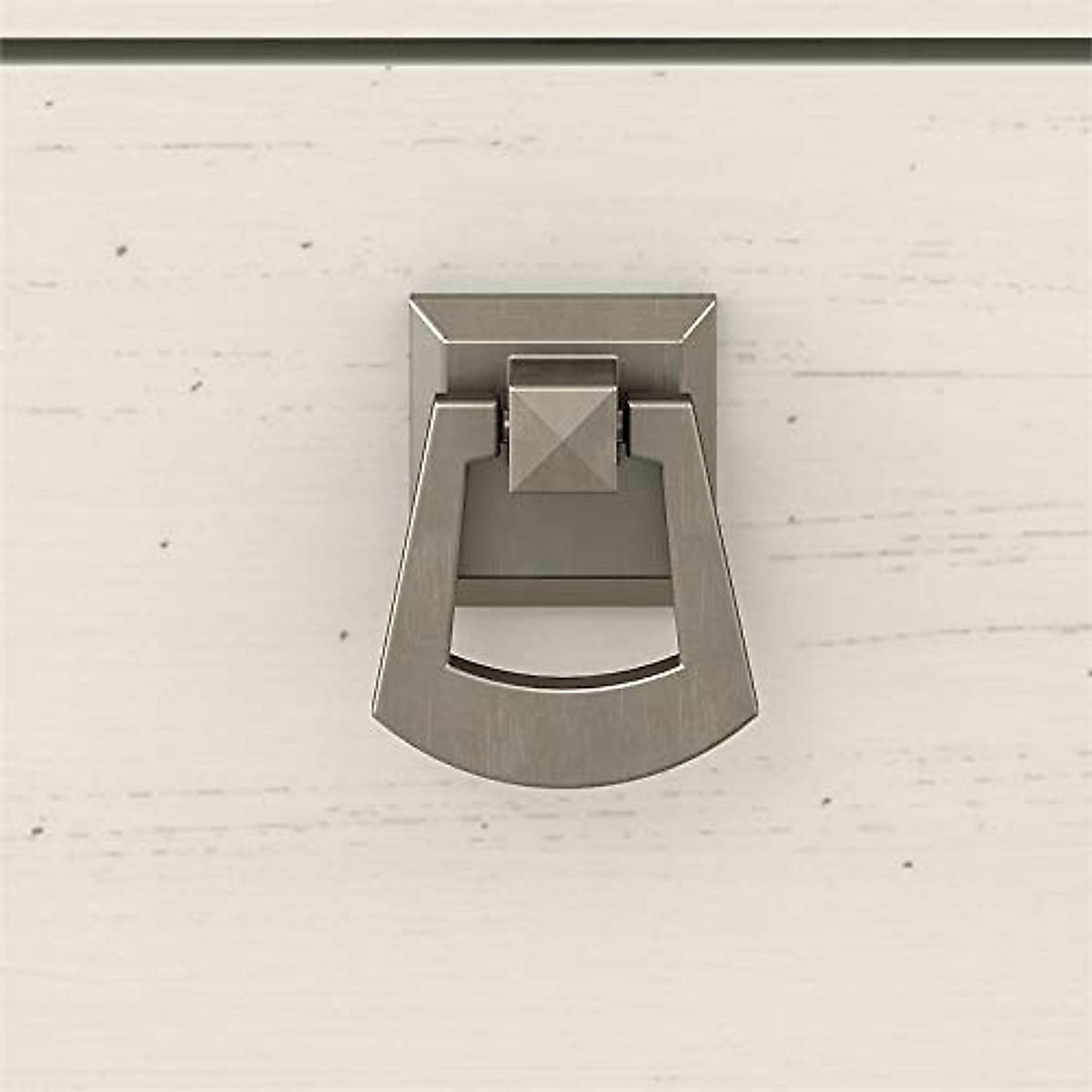 Bush Furniture Salinas L Shaped Desk with Hutch and Lateral File Cabinet, 60W, Antique White