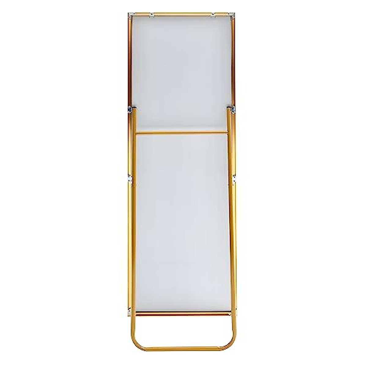 65" x 24" Wall Mounting Full Body Mirror, Full Length Mirror with Stand, Alloy Frame Full-Length Mirror for Living Room, Bedroom (Gold)