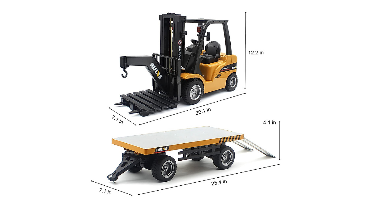 Mostop 1/10 Scale RC Forklift - 10 Channel Remote Control
