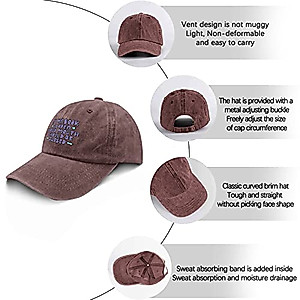 Back to School Hat If My Book is Open Dad Hat for Women Funny Hat Adjustable