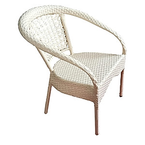 Kid Zone Urban Craft™ D-8 Outdoor Furniture Garden Patio Seating Set 4+1 (4 Chairs, 1 Table Set) Balcony Furniture Coffee Table Set (White) Black 3 Extra Large