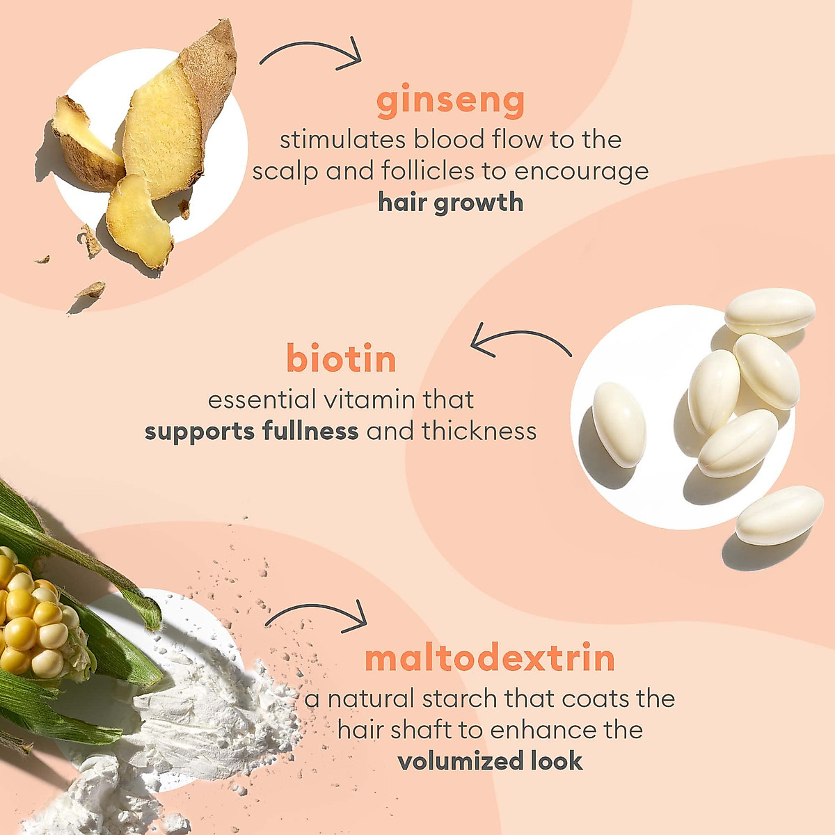 Briogeo Blossom & Bloom Ginseng + Biotin Volumizing Conditioner, Vegan, Phalate & Paraben Free, 8 oz