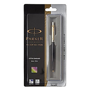 Parker Jotter Standard Ball Pen Gold Trim (Black)