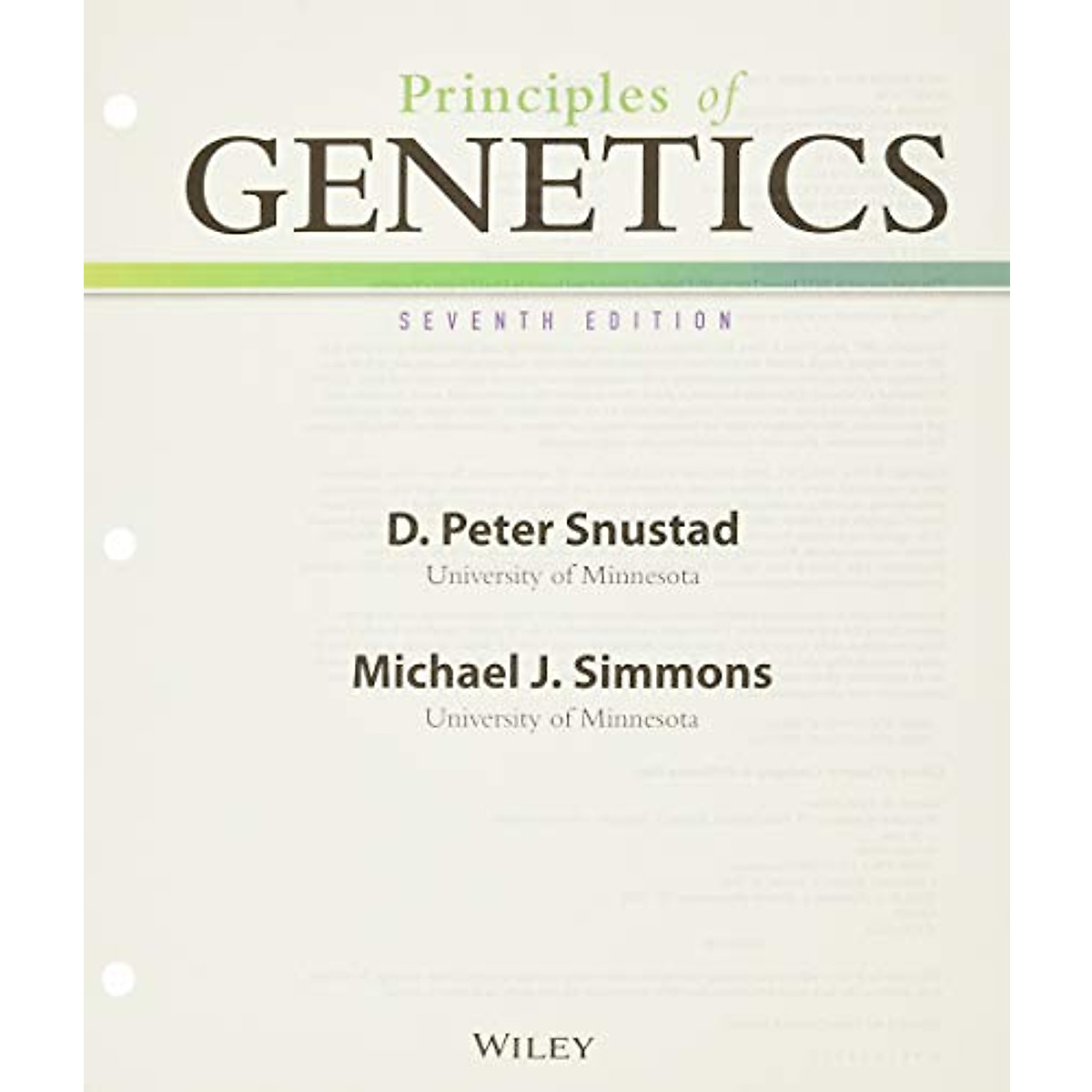 Principles of Genetics