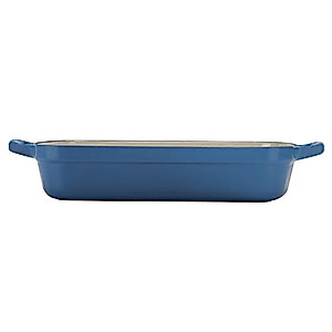 Le Creuset Enameled Cast Iron Signature Rectangular Roaster, 5.25 qt. (11.7" x 16.8") , Marseille