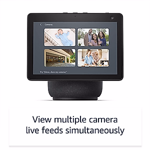 Echo Show 10 (3rd Gen) | HD smart display with motion and Alexa | Charcoal