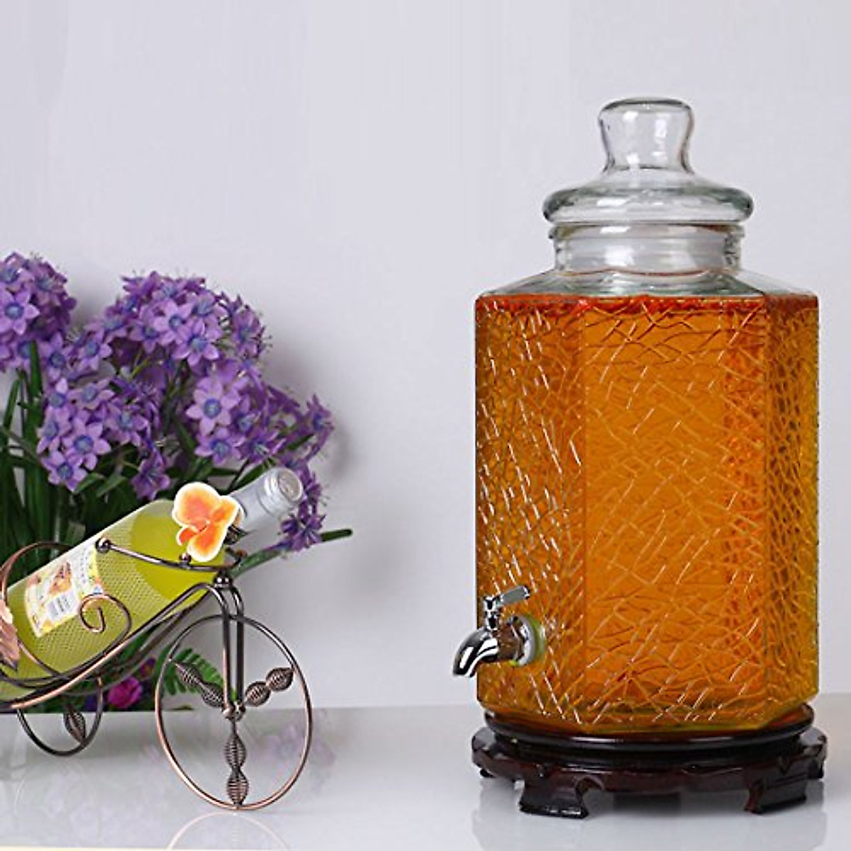 Replacement Spigot Spout for Beverage Dispenser, Solid Stainless Steel Water Dispenser Replacement Faucet with Anti-Clogging Cap Polished Finished