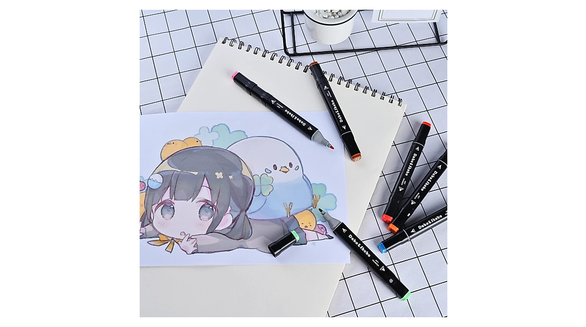 Dabo & Shobo 96 Color Alcohol Markers - Bright Permanent Markers