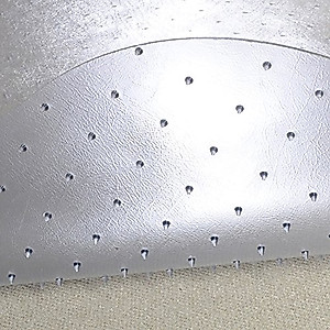 Evolve 45" x 60" Clear Office Chair Mat with Rounded Corners for Medium Pile Carpets, Made in The USA, C5E6003J