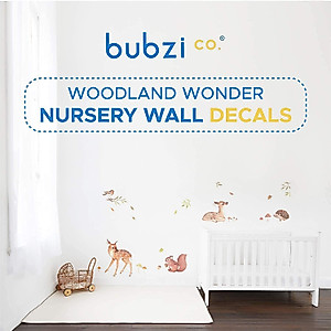 Woodland Nursery Decor, Woodland Animals Baby Nursery Wall Decor Decals Set for Kids Room Decor, Perfect Baby Girl Gifts & Baby Boy Gifts, Gender Neutral Wall Stickers, New Mom Baby Shower Gifts