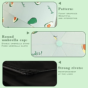 Unaone Mini Umbrella, Lightweight Portable Travel Umbrella with Case, Small Compact Sun and Rain Umbrellas UV Protection for Women and Men