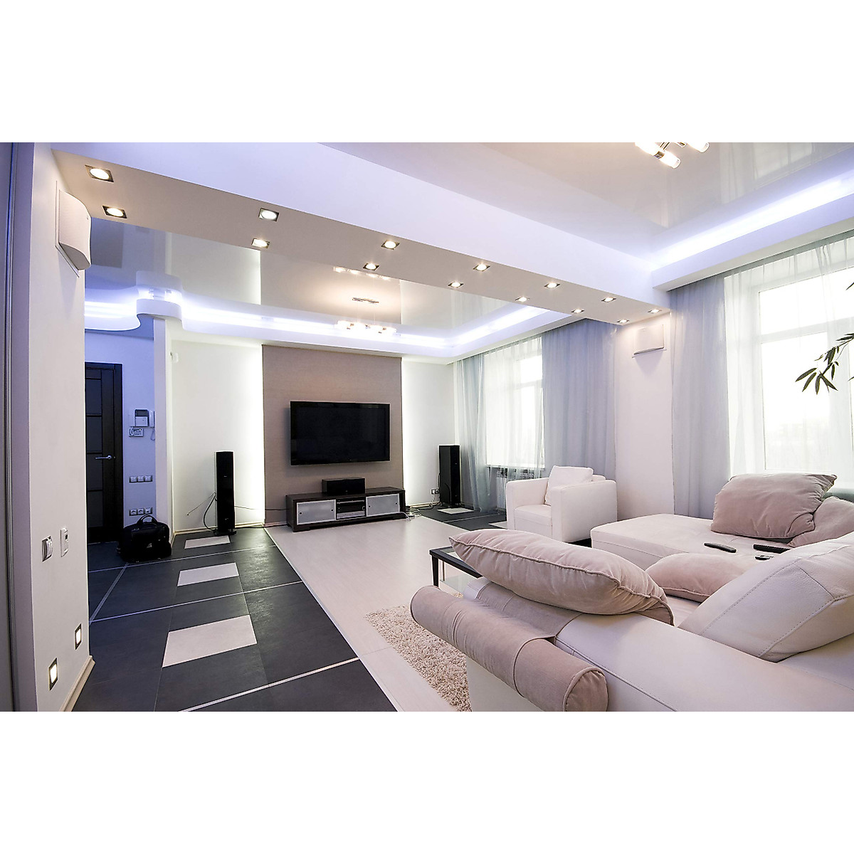 Feit Electric 5,6 inch LED Recessed Downlight, Pre,Mounted Trim, Standard E26 Base Adapter, Dimmable, High Output 120W Equivalent, 1290 Lumens, 45 Year Life, 3000K Bright White - LEDR56HO/930CA