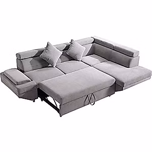 Sofa Bed Sectional Sofa Futon Sofa Bed Sleeper Sofa for Living Room Furniture Set Modern Sofa Set Corner Sofa Upholstered Contemporary Fabric