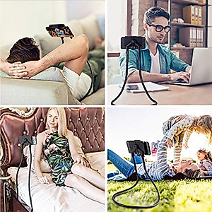 B-Land Phone Holder for Gooseneck Stand, Universal Mobile Phone Mount Phone Clamp (Gooseneck Stand Not Included)