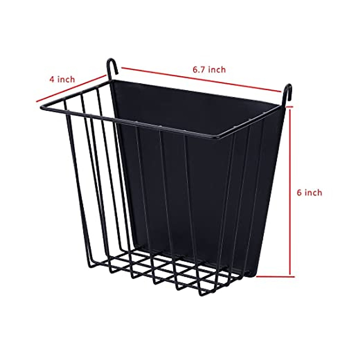 jezmozo Pet Hay Feeder for Rabbit Guinea Pigs Chinchilla Bunny Small Animal Basket with Hook Metal Grass Holder (1 Piece)