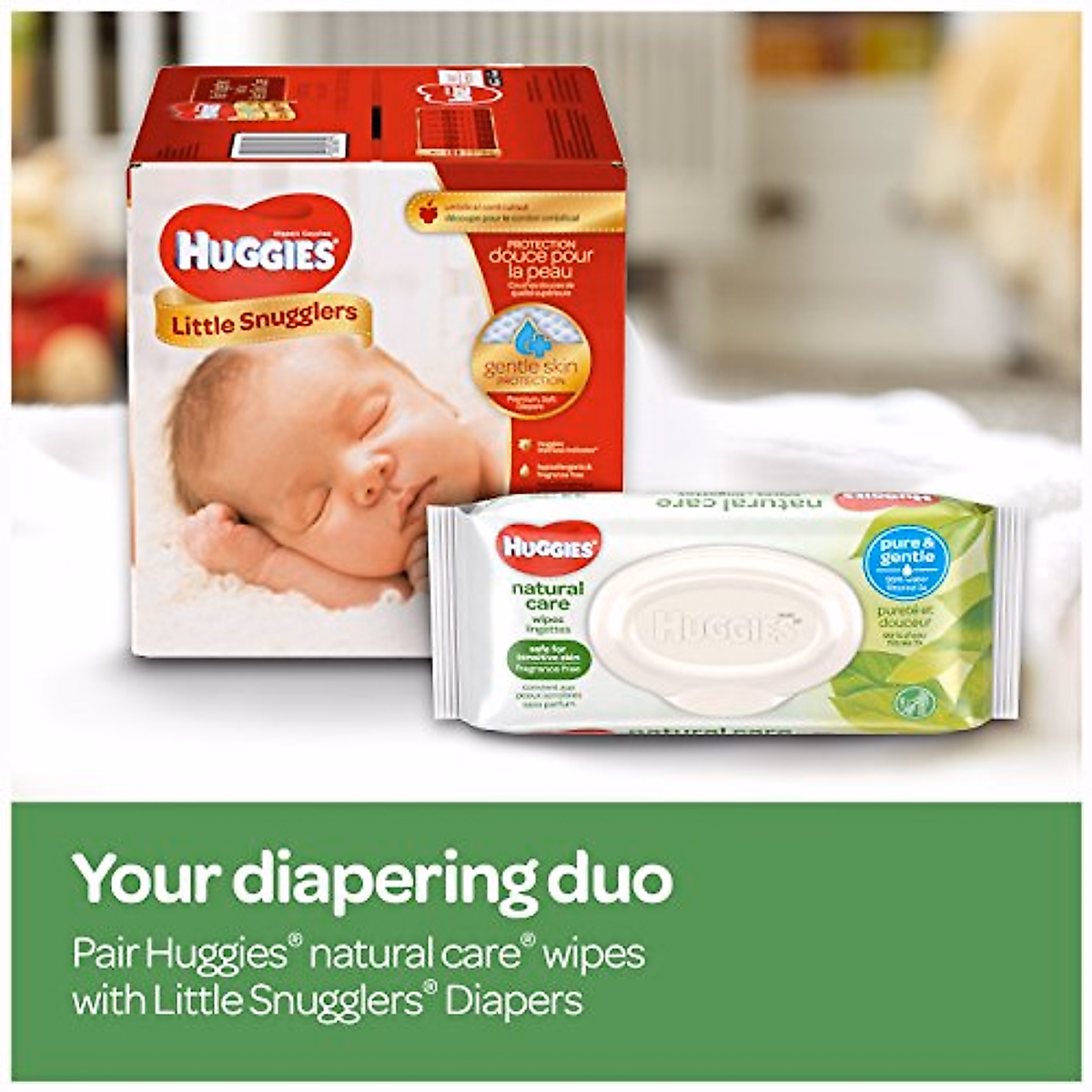 Huggies Natural Care Fragrance Free Baby Wipes, 6 Clutches, 32 Wipes per Clutch