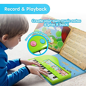 BEST LEARNING My First Piano Book - Educational Musical Toy for Toddlers Kids Ages 3-5 Years - Ideal 3, 4 Year Old Boy or Girl Birthday Gift Present