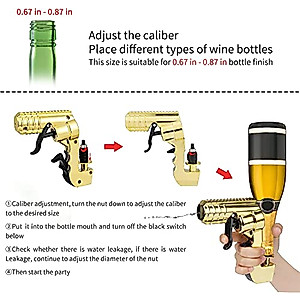 Champagne Gun, the Fourth Generation of Upgraded Champagne Gun Shooter, Longer Range, Champagne Gun Is Suitable for A Variety of Bachelor Parties, Birthdays, Celebrations