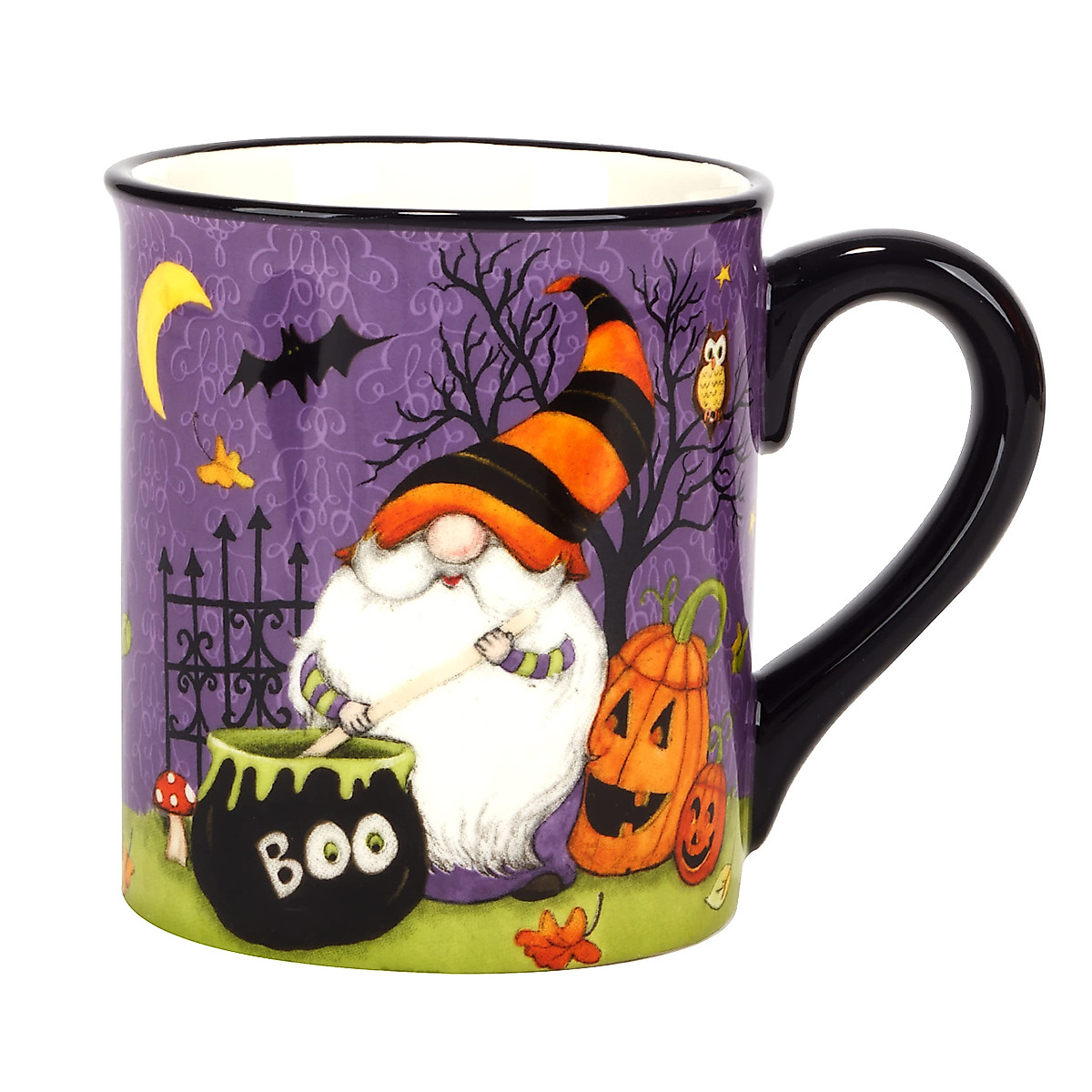 Certified International Halloween Gnomes 18 oz. Mugs, Set of 4, Multicolored