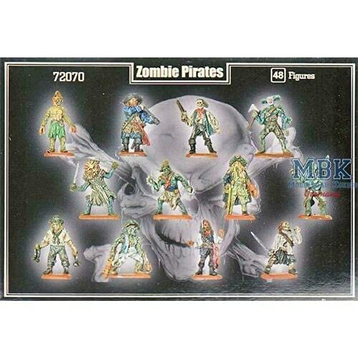 Mars Figures 72070-1/72 Scale Plastic Model Kit Zombie Pirates, Model kit