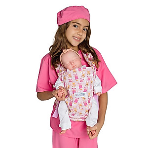 Baby Doll Carrier, Front and Back Toy Carrier Reborn Doll Carrier | Doll Accessories by MacroBaby (MeToo Doll)