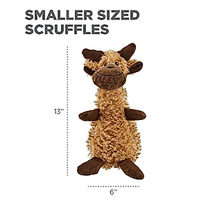 Outward Hound Scruffles Moose Plush Squeaky Dog Toy, Small