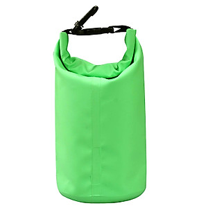 2L/3L/5L/10L/15L/20L/30L 500D Tarpaulin Heavey-Duty PVC Water Proof Dry Bag Sack for Kayaking/Boating/Canoeing/Fishing/Rafting/Swimming/Camping/Snowboarding(Green, 2L)