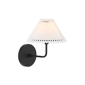 Francis Millar FR90105MBKFR 1-Light Wall Sconce in Matte Black (9'' W x 11'' H)