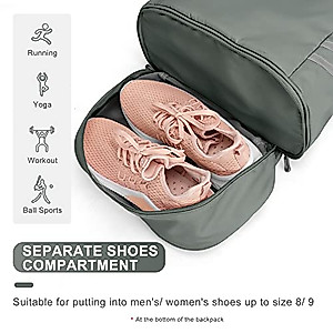 coofay Small Gym Backpack For Women Waterproof Backpack With Shoe Compartment Lightweight Travel Backpack Sports Backpack Large Gym Bag