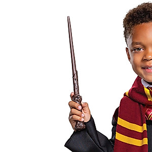Harry Potter Dress Up Set for Kids, Official Wizarding World Costume Kit with Robe, Scarf, Tie and Wand, Kids Size Small (4-6)