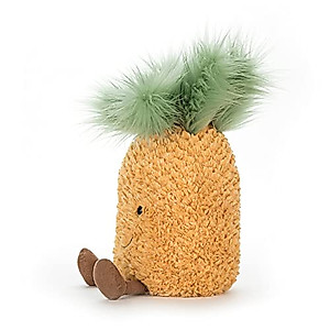 Jellycat Amuseables Pineapple Stuffed Toy, Medium 11 inches | Fruit Plush | Fun Gift Idea