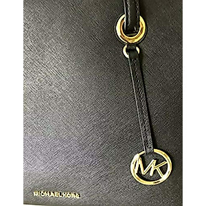 Michael Kors Walsh Medium Multifunction (MF) Saffiano Leather Tote - Black