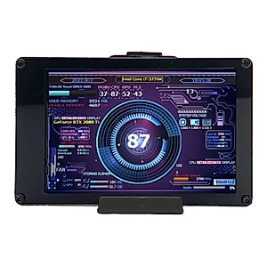 GOWENIC 3.5 Inch IPS Monitor, USB Computer Temp Monitor with 320x480 Resolution, Data Display for PC CPU, RAM, Internet Speed, Time, Volume, Weather Forecast