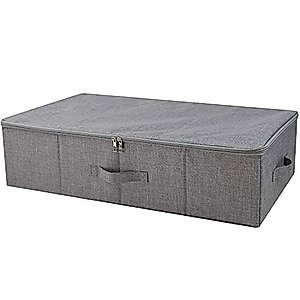 iwill CREATE PRO Under Bed Storage Container, Underbed Shoe Storage Organizer Box with Lid,Dark Gray