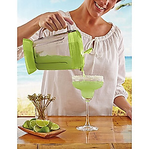 Margaritaville Bahamas Frozen Concoction Dual Mode Beverage Maker Home Margarita Machine with No-Brainer Mixer and, 36 Ounce Pitcher, Stainless Steel