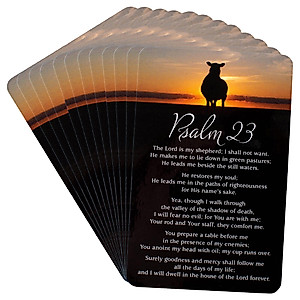 Dicksons Lord is My Shepherd Sunset 3.5 x 2.5 Cardstock Keepsake Bookmarks Pack of 12