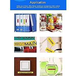 TZe-221 Laminated Label Tape Compatible for BRO TZe221 TZe 221 Black on White 2 Pack 0.35" x 26.2 Feet(9mm x 8m) for P-Touch PT-D200 PT-D210 PT-7600 PT-E300 PT-D400 Label Makers