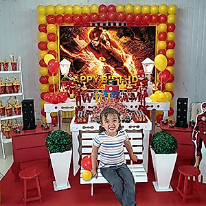 Hero Birthday Party Supplies,Party Supplies Birthday with 5*3ft Background Backdrop Birthday Banner, Party Supplies Birthday Boy Kids for Superhero Theme Party