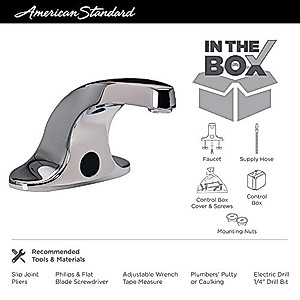 American Standard 6055205.002 Innsbrook Selectronic Hands-Free Battery Powered Faucet, 0.5 GPM, Polished Chrome