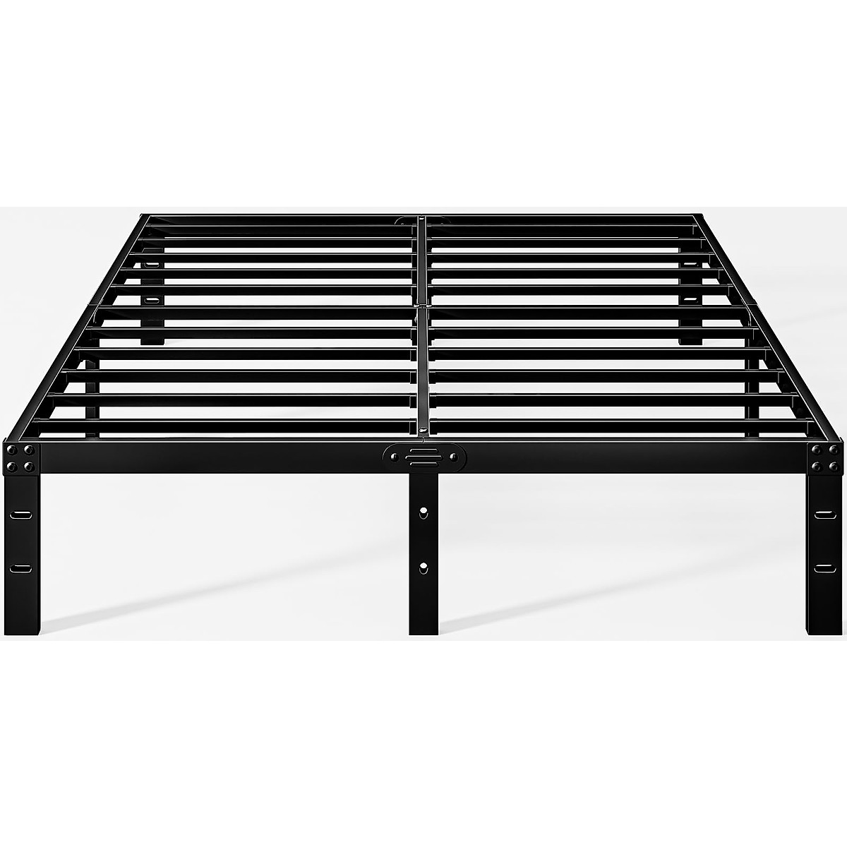 10 Inch Full Size Bed Frame No Box Spring Needed, Metal Platform Full Bed Frame, Easy Assembly Heavy Duty Noise Free, Black