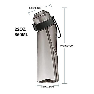 ZHSDHF Fruit Scent Water Cup|Tritan|Sports Water Cup|BPA Free| Water Bottle|Suitable for Outdoor Sports, Gifts From Friends, Birthday Gifts (Pink(with 6 radom pods))