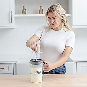 Dr. Brown's Baby Formula Mixing Pitcher with Adjustable Stopper, Locking Lid, & No Drip Spout, 32oz, BPA Free, Black